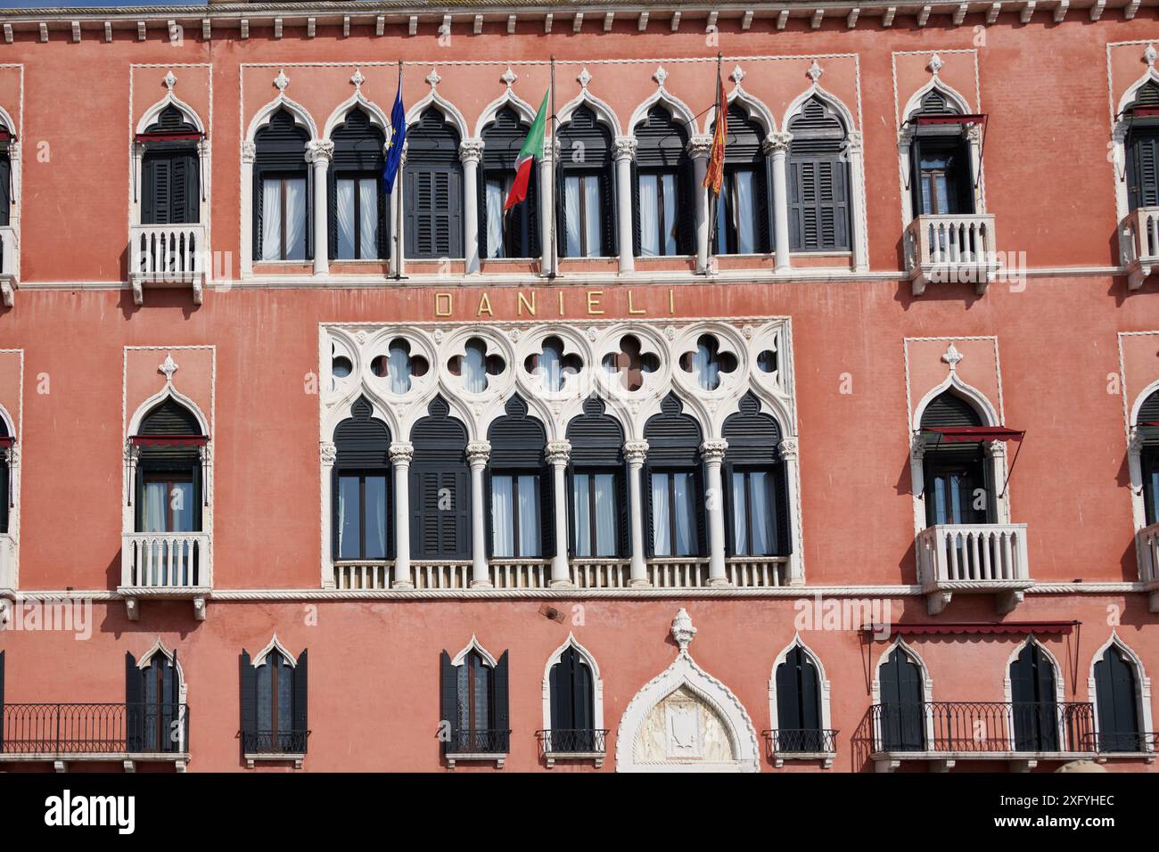 Facade of the magnificent Hotel Danieli Stock Photo - Alamy
