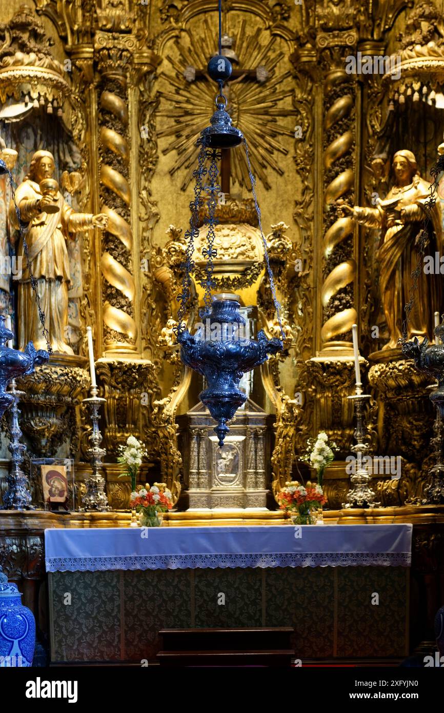 Funchal Cathedral in the old town of Funchal, Funchal, Ilha de Madeira ...