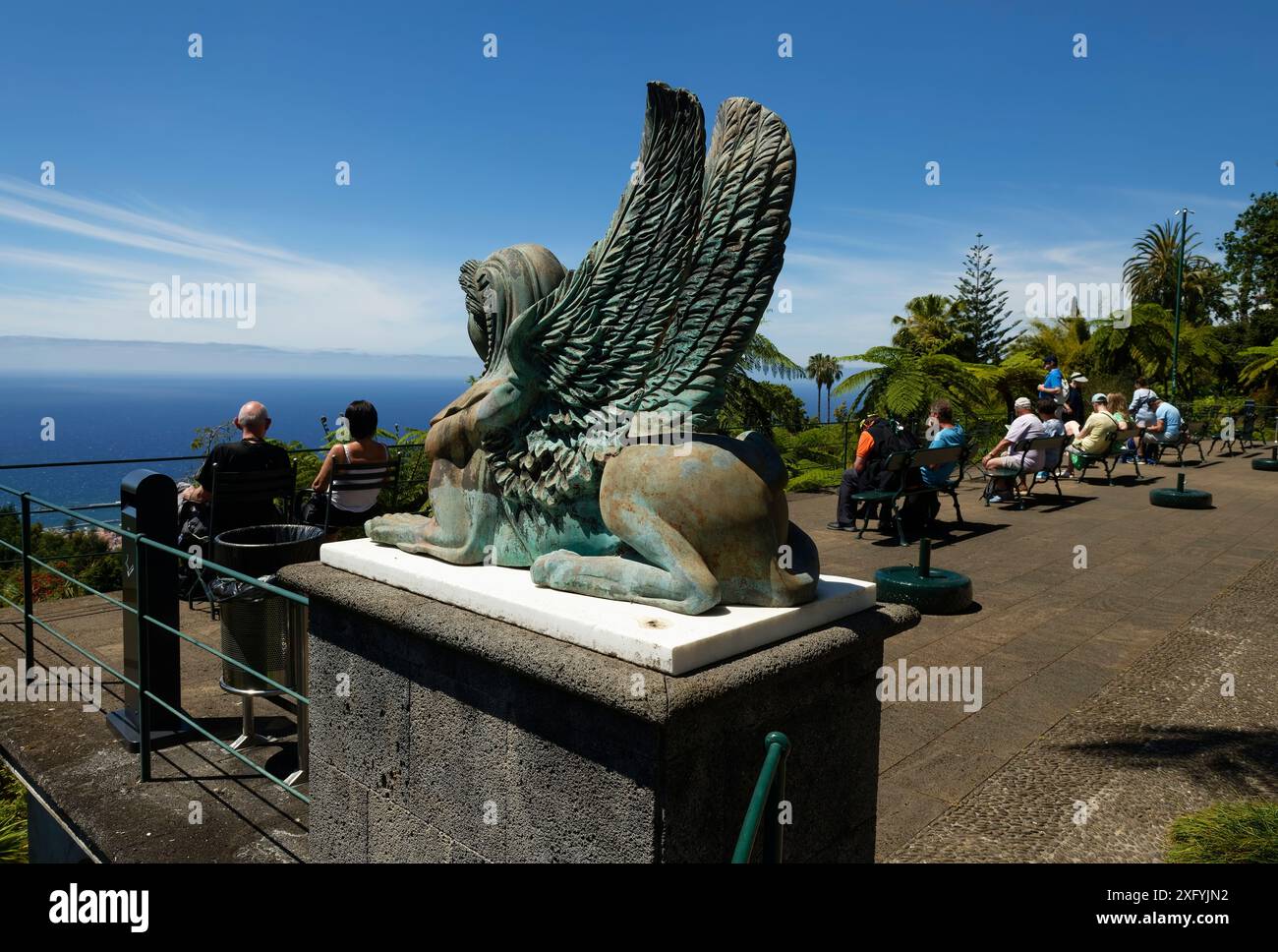 Viewpoint with sphinx sculpture hi-res stock photography and images - Alamy