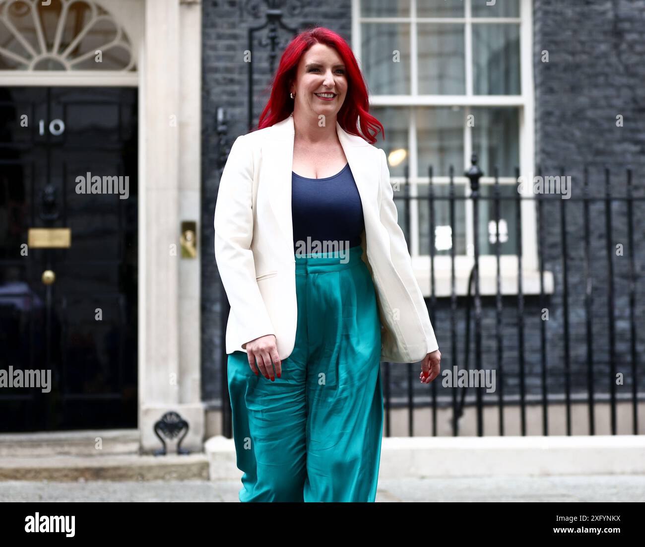 Labour MP Louise Haigh leaves 10 Downing Street, London, after being ...