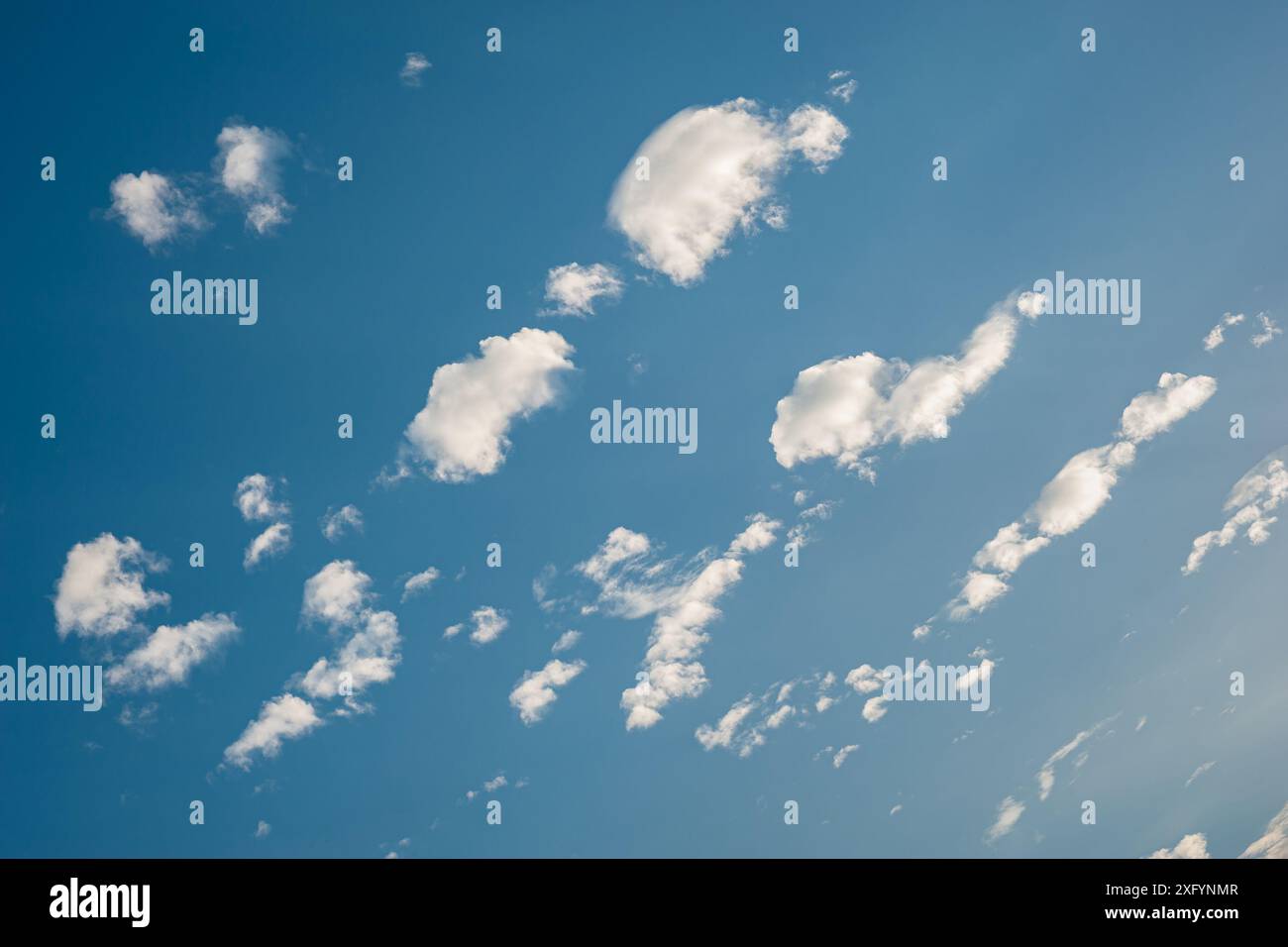 Sky blue small white cumulus cloud hi-res stock photography and images ...