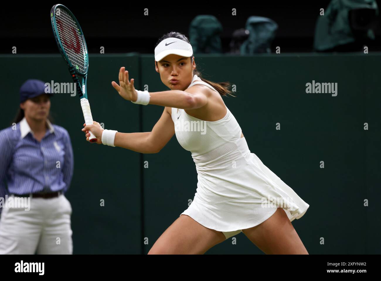 Wimbledon, London, UK. 05th July, 2024. Emma Raducanu during her third ...
