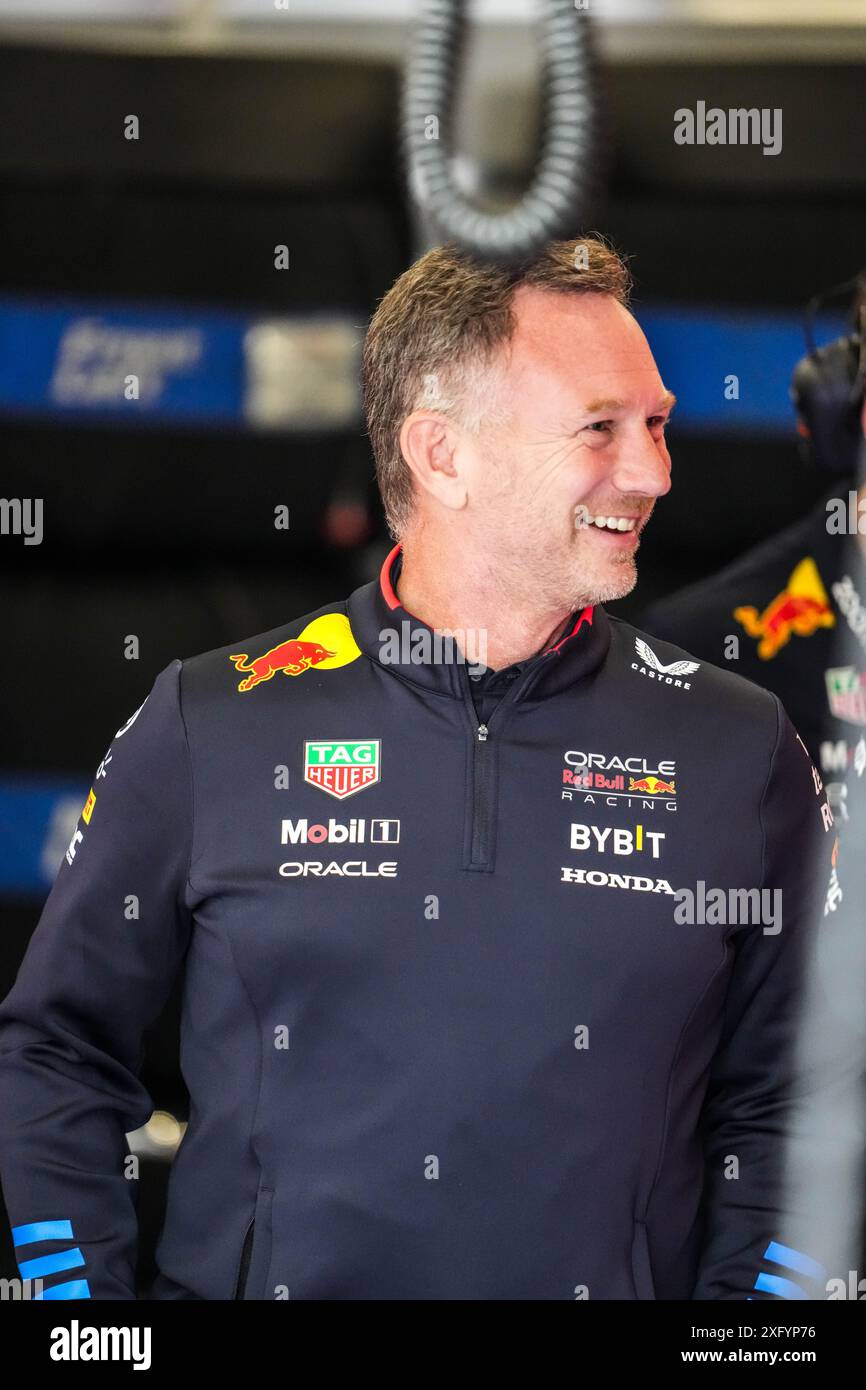 Silverstone, UK. July 5, 2024. Christian Horner - Oracle Red Bull ...
