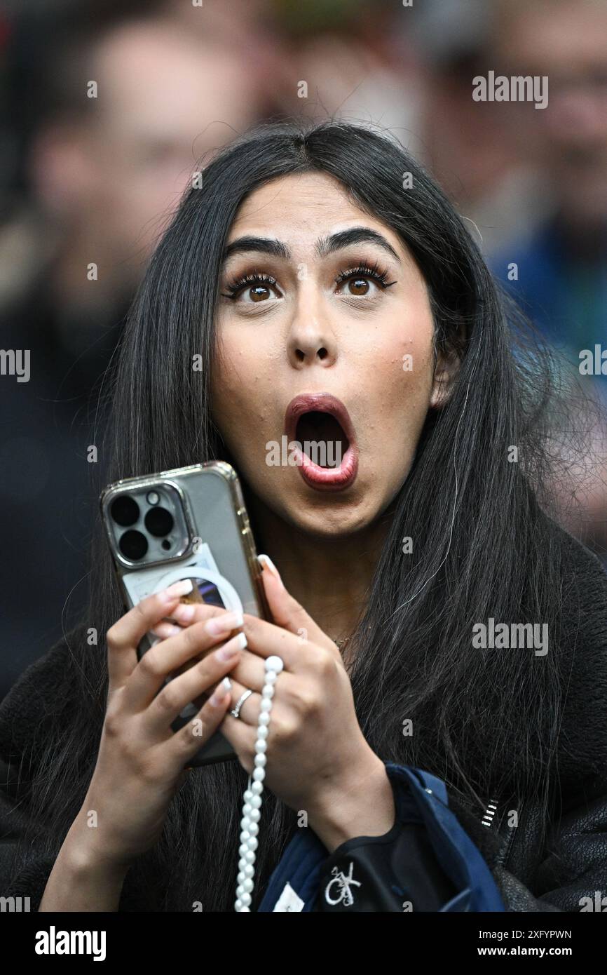 Hamburg, Germany. 5 July, 2024. Fans during the UEFA EURO 2024 ...