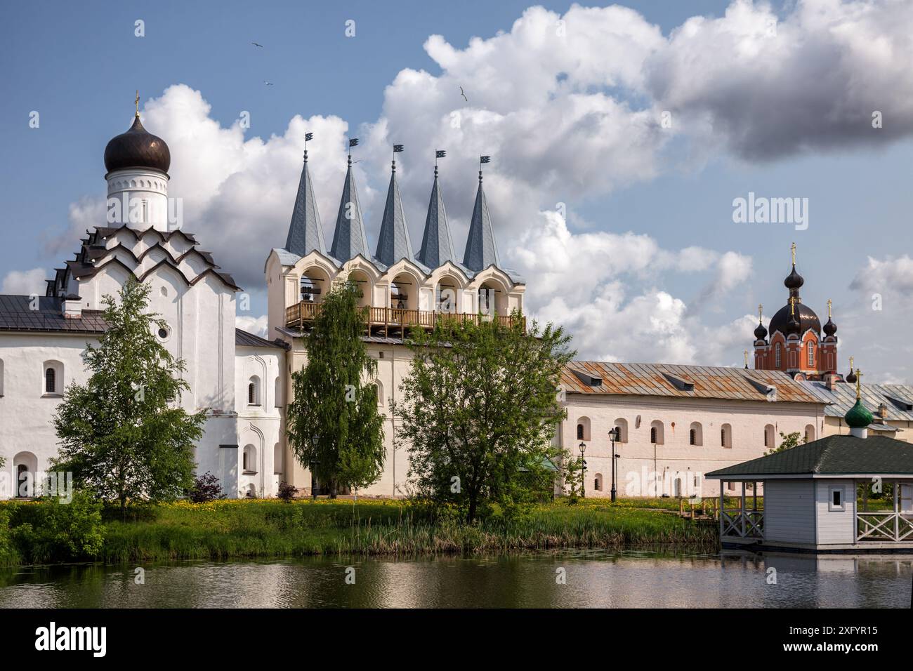 Intercession Church and belfry of the Tikhvin Monastery of the ...