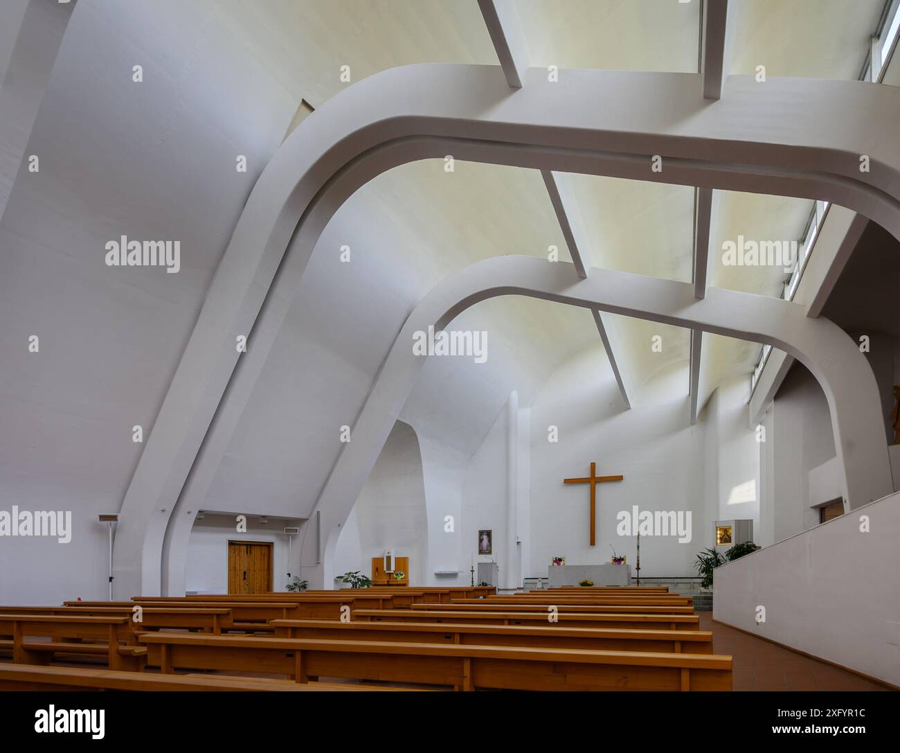 Santa Maria Assunta, Church, Alvar Aalto, Riola di Vergato, Italy Stock ...