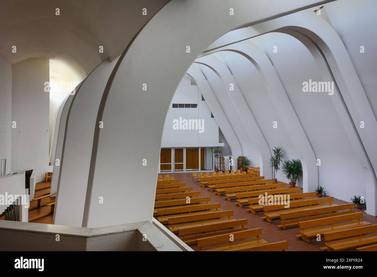 Santa Maria Assunta, Church, Alvar Aalto, Riola di Vergato, Italy Stock ...