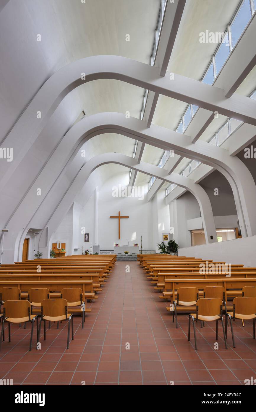 Santa Maria Assunta, Church, Alvar Aalto, Riola di Vergato, Italy Stock ...