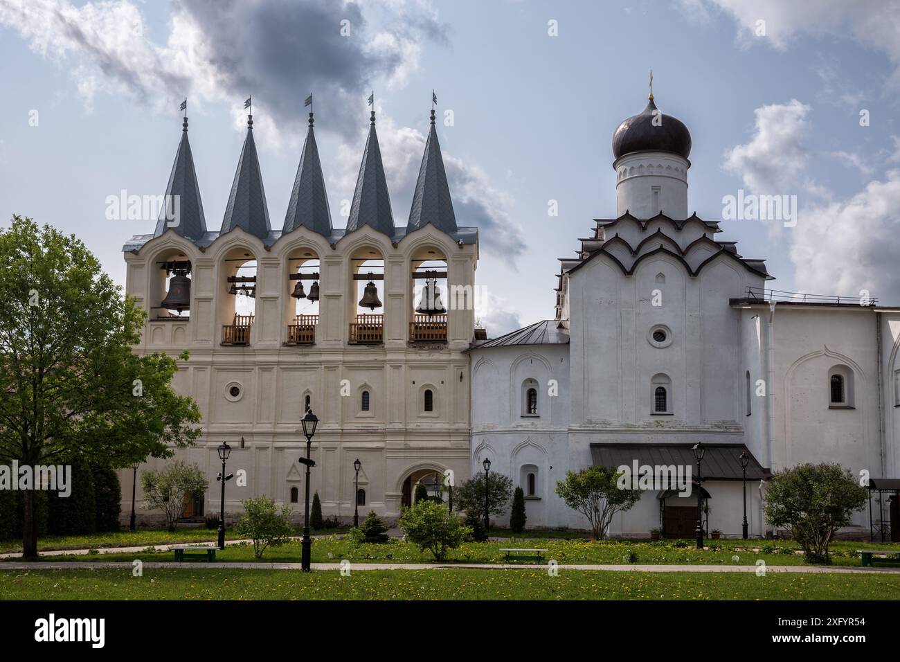 Church of the Intercession and belfry of the Tikhvin Monastery of the ...