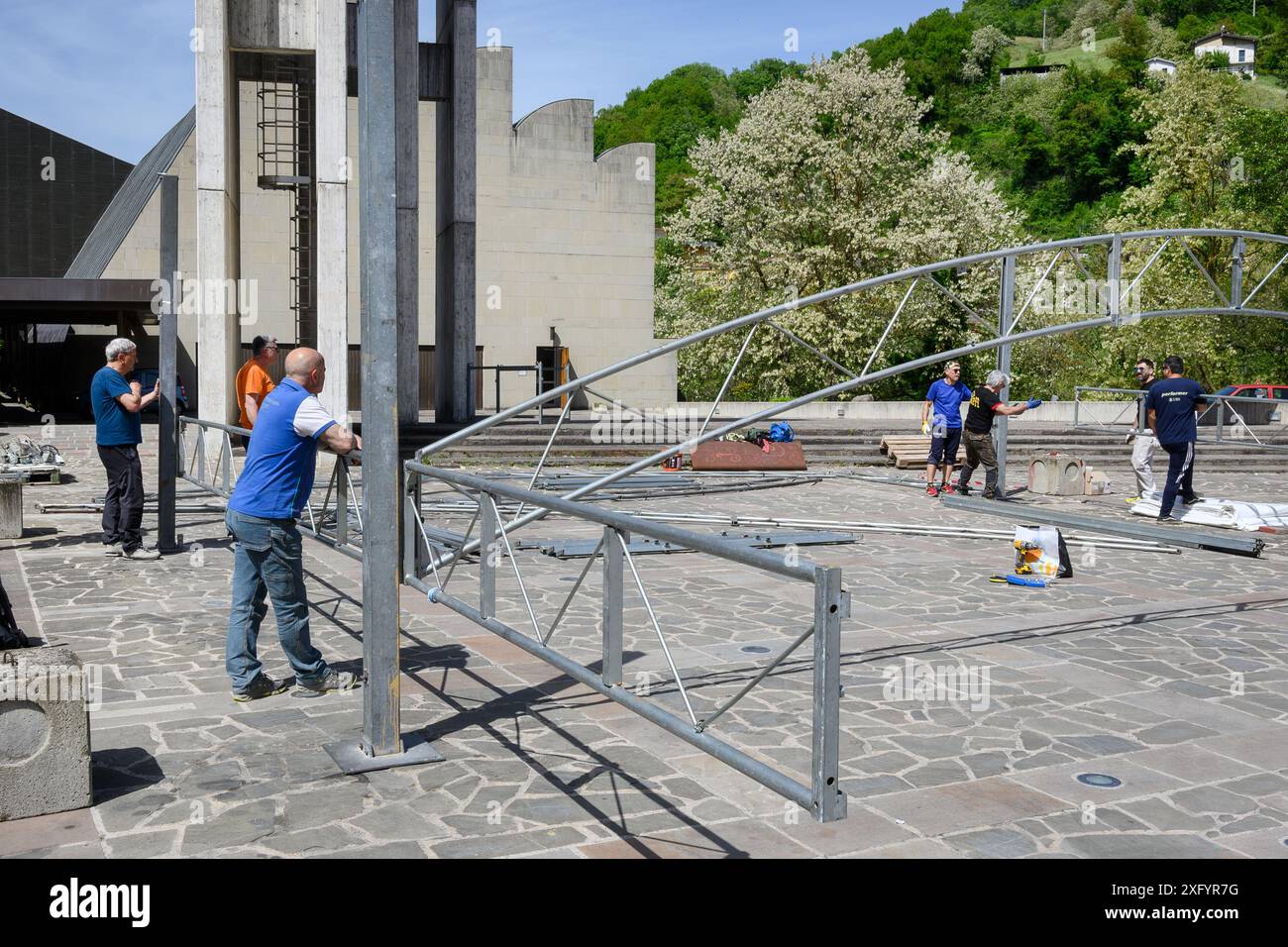Santa Maria Assunta, Church, Alvar Aalto, Riola di Vergato, Italy Stock ...