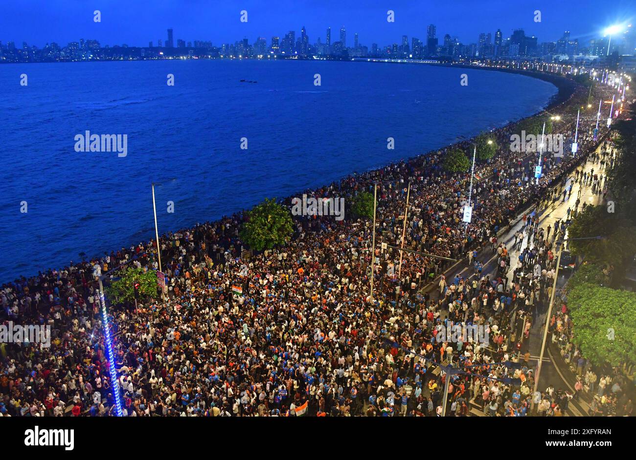 Team india victory parade hi-res stock photography and images - Alamy