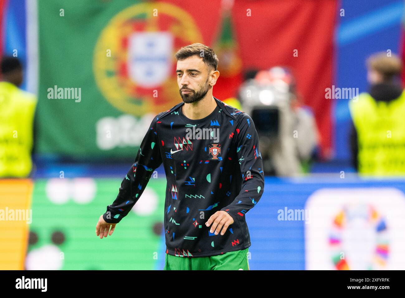 Hamburg, Germany. 05th July, 2024. Bruno Fernandes of Portugal is ...