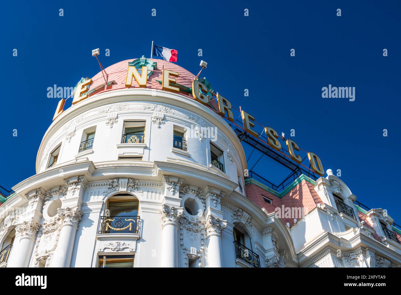 Iconic landmarks of Nice, France, Cote d'Azur, French Riviera Stock ...