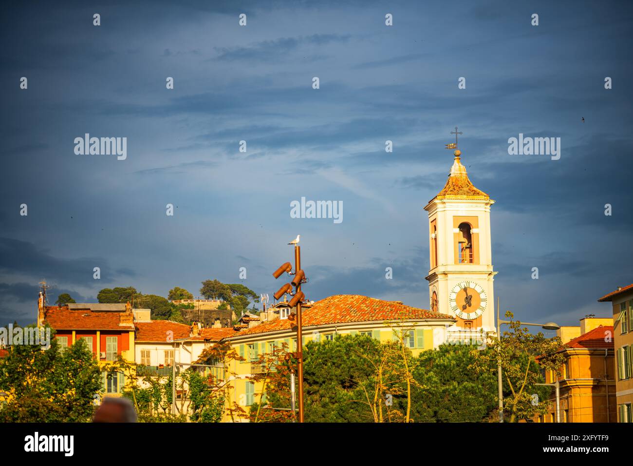 Iconic landmarks of Nice, France, Cote d'Azur, French Riviera Stock ...