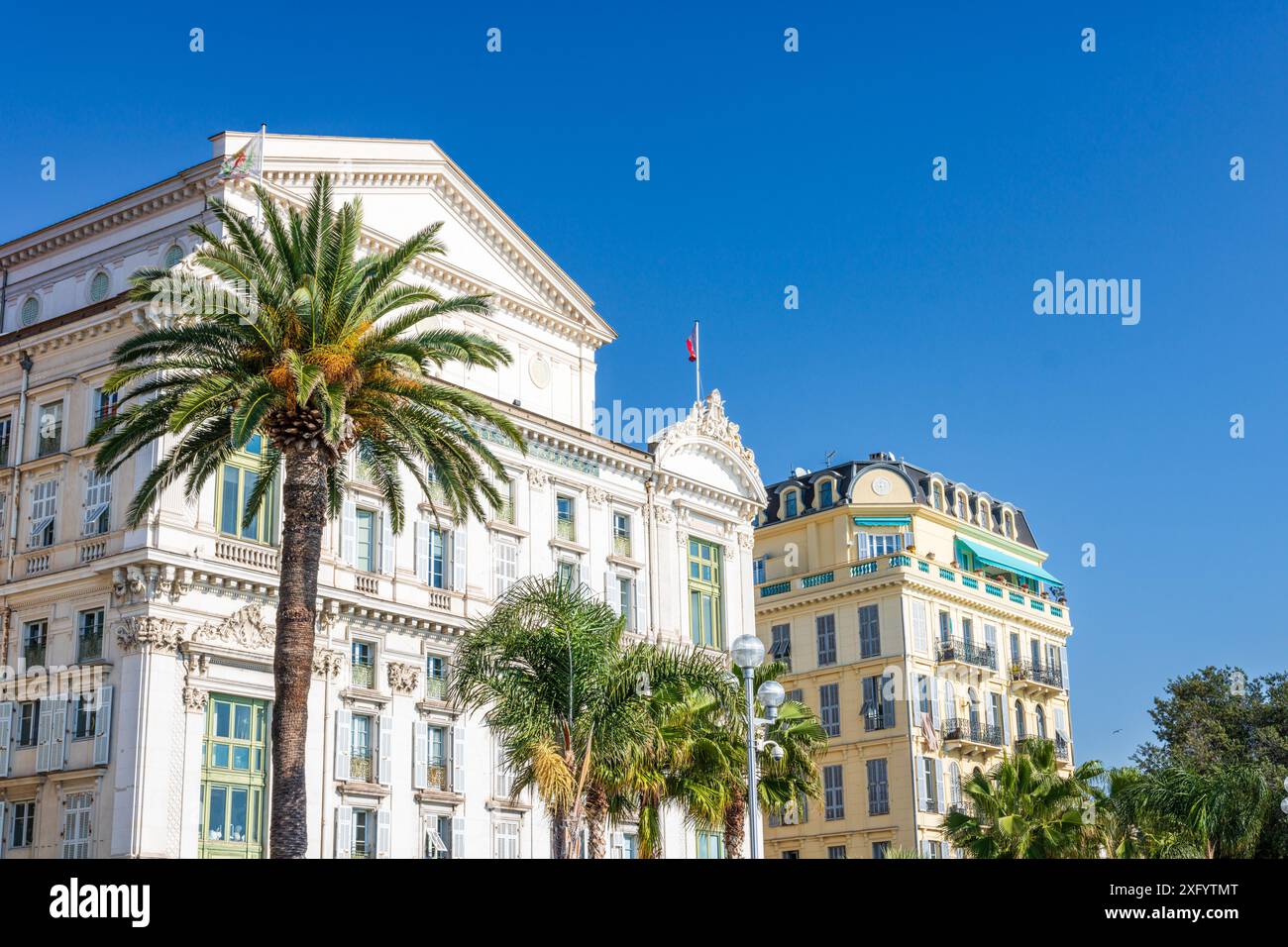 Iconic landmarks of Nice, France, Cote d'Azur, French Riviera Stock ...