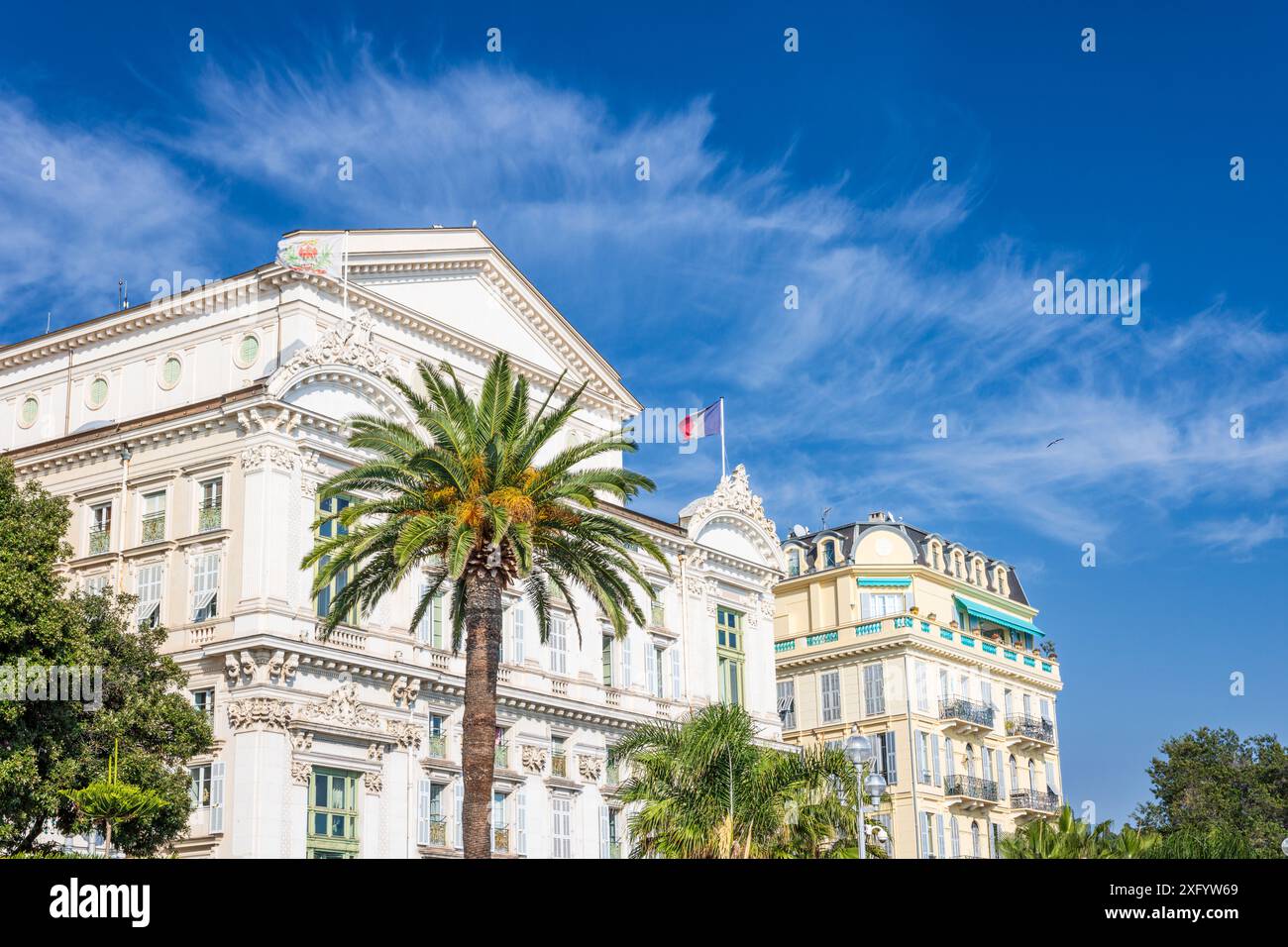 Iconic landmarks of Nice, France, Cote d'Azur, French Riviera Stock ...