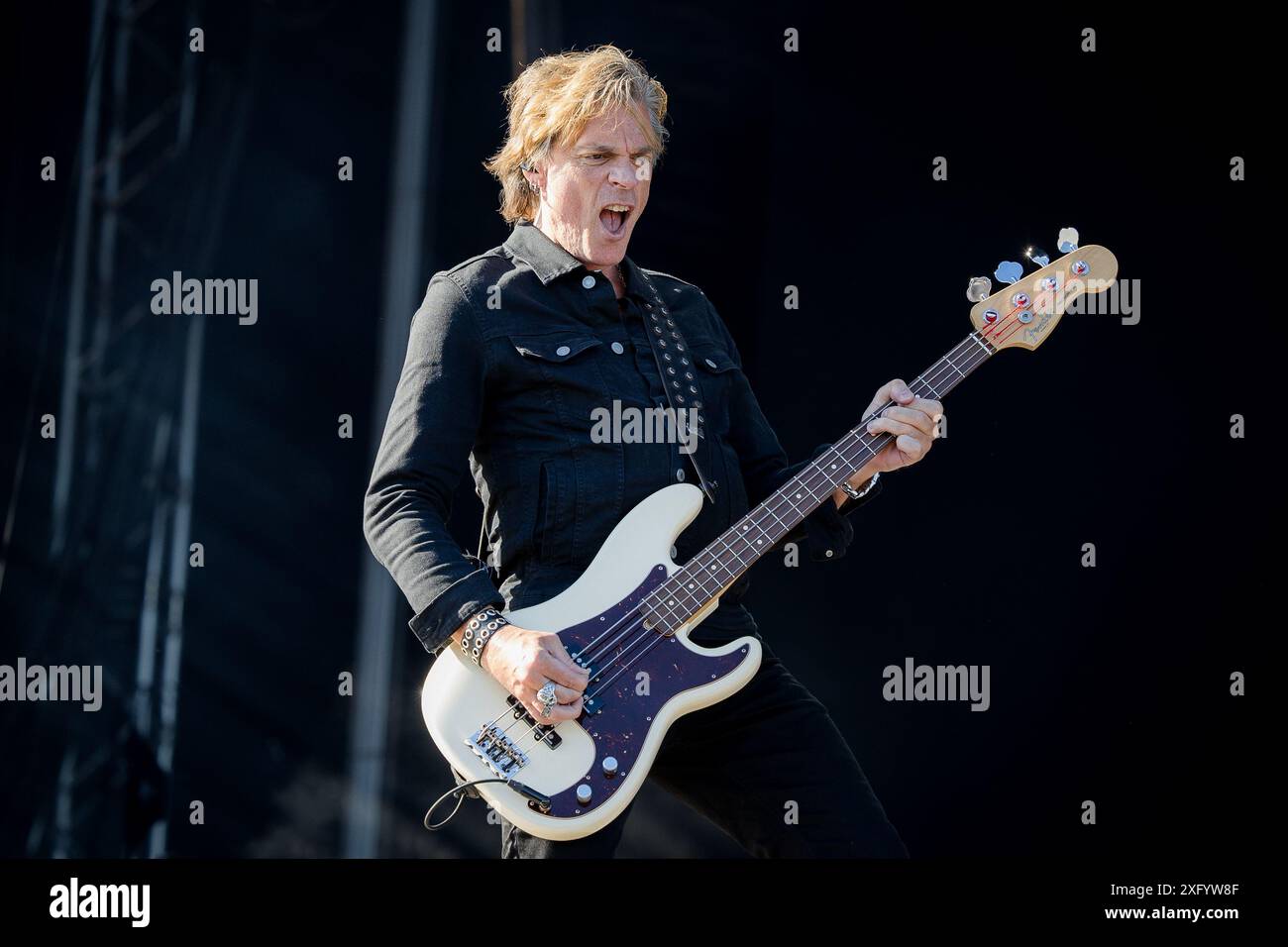 John Levén of Europe at Tons of Rock Festival in Norway in June 2024 ...