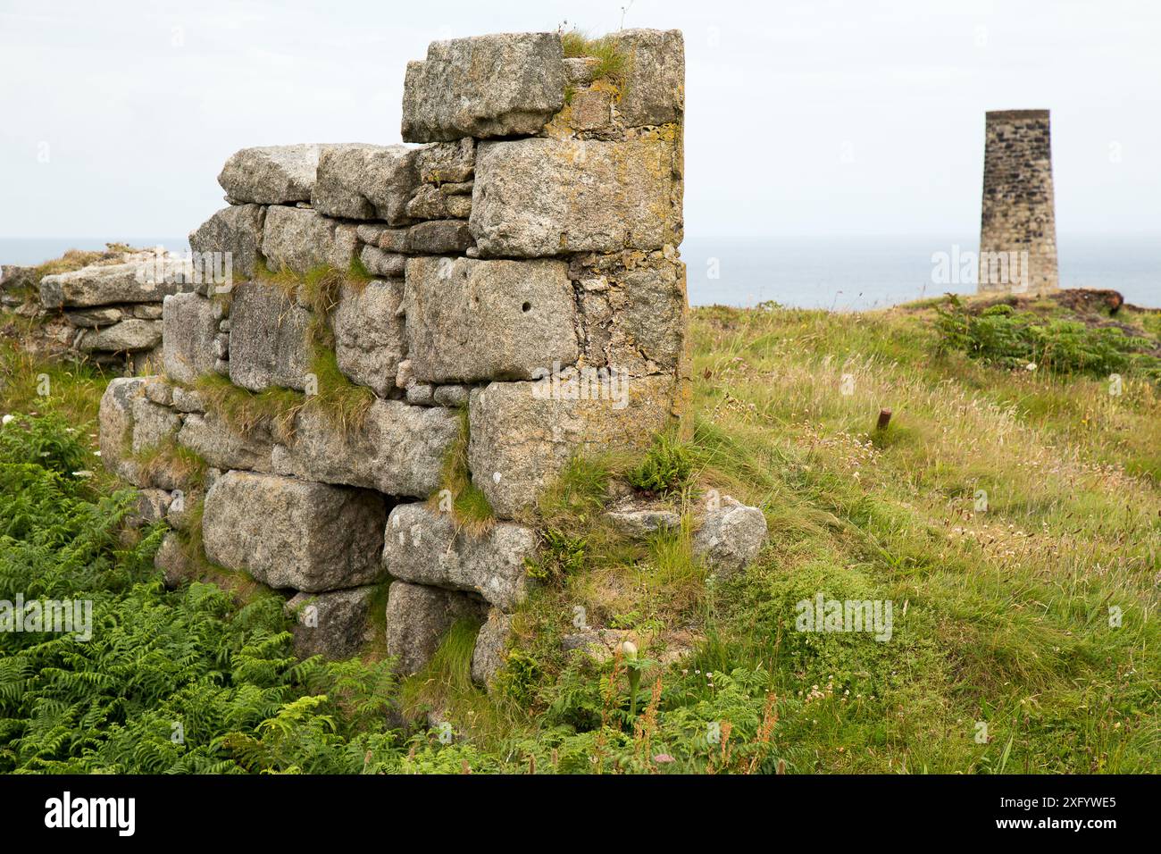Levant tin mine Stock Photo - Alamy