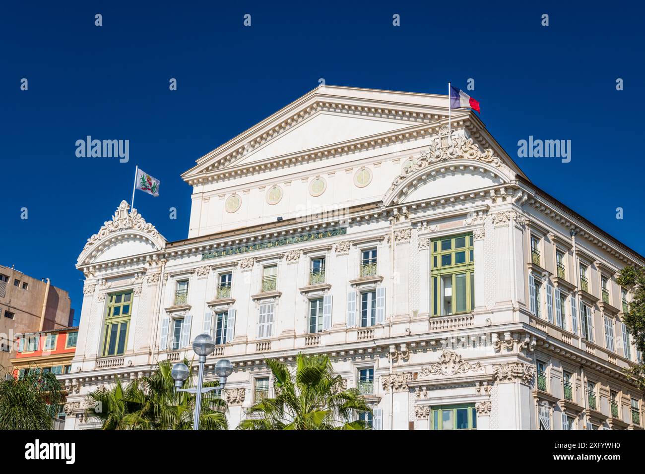 Iconic landmarks of Nice, France, Cote d'Azur, French Riviera Stock ...
