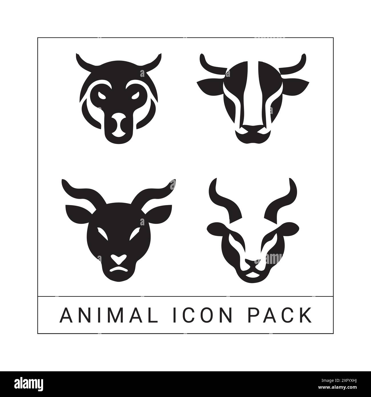 Animal Icon Pack With Vector Files Stock Vector Image & Art - Alamy