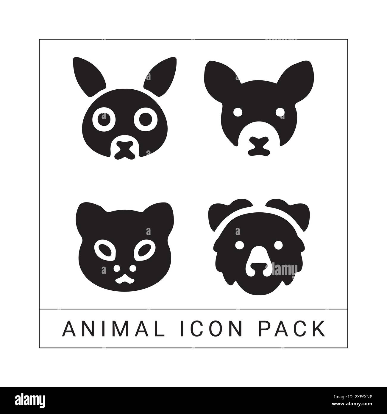 Animal Icon Pack With Vector Files Stock Vector Image & Art - Alamy