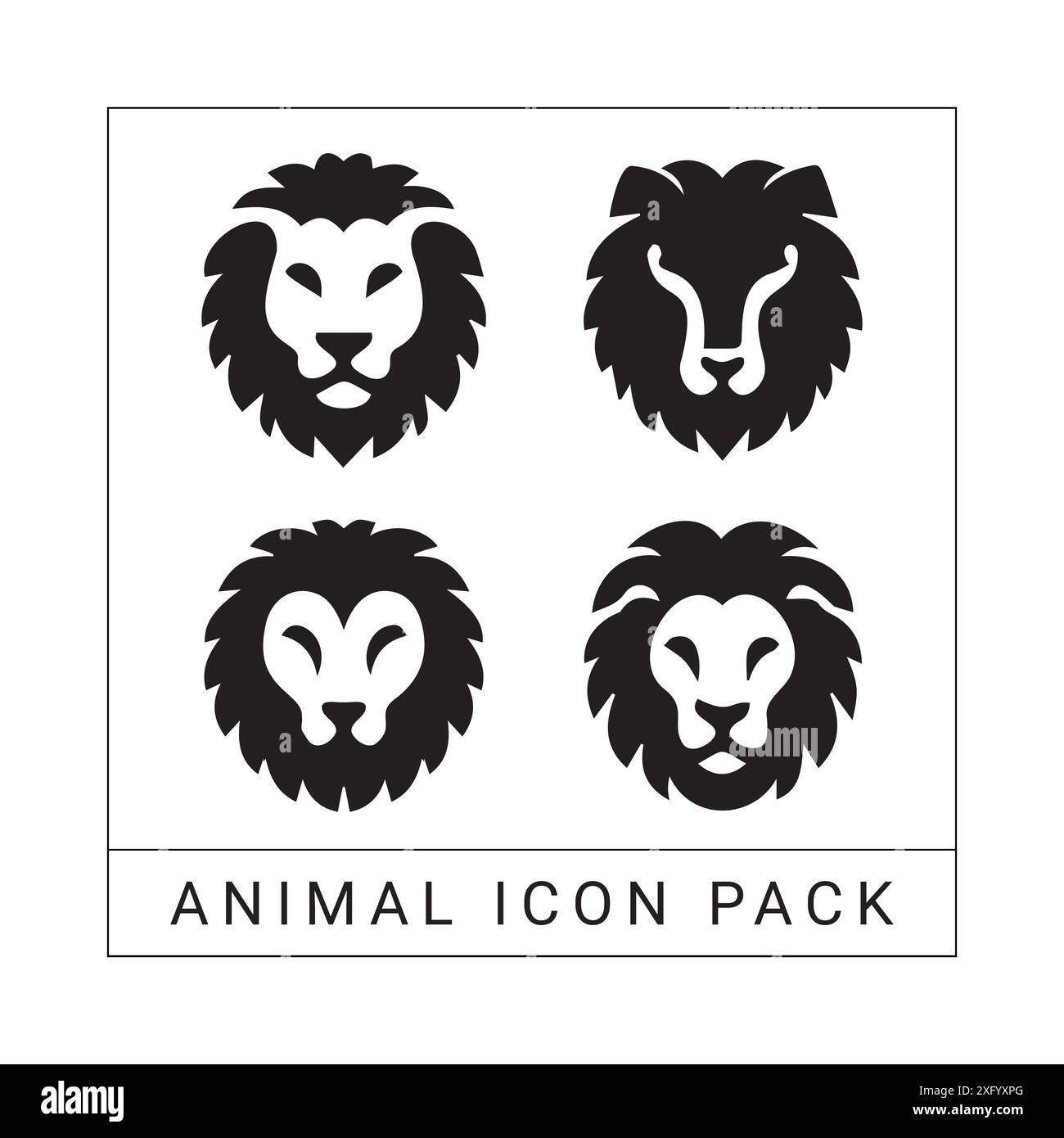 Animal Icon Pack With Vector Files Stock Vector Image & Art - Alamy