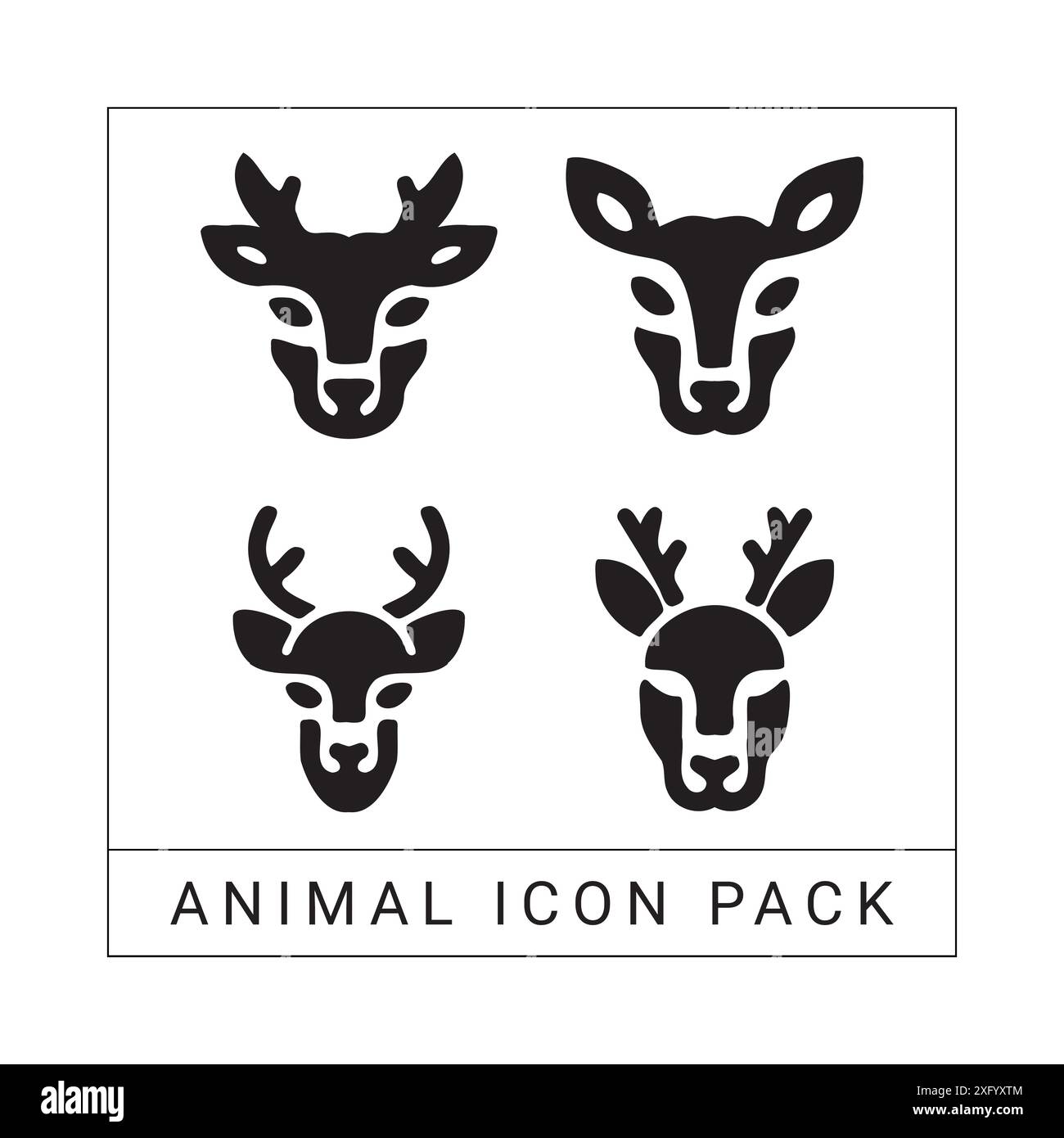 Animal Icon Pack With Vector Files Stock Vector Image & Art - Alamy