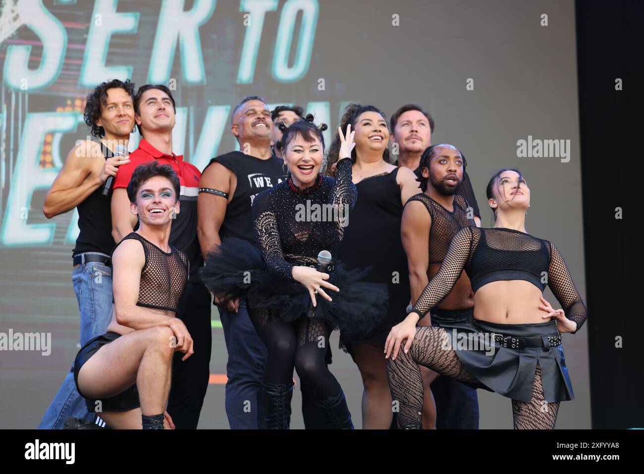 Cast of Closer to Heaven musical performing at West End Live 2024, on ...