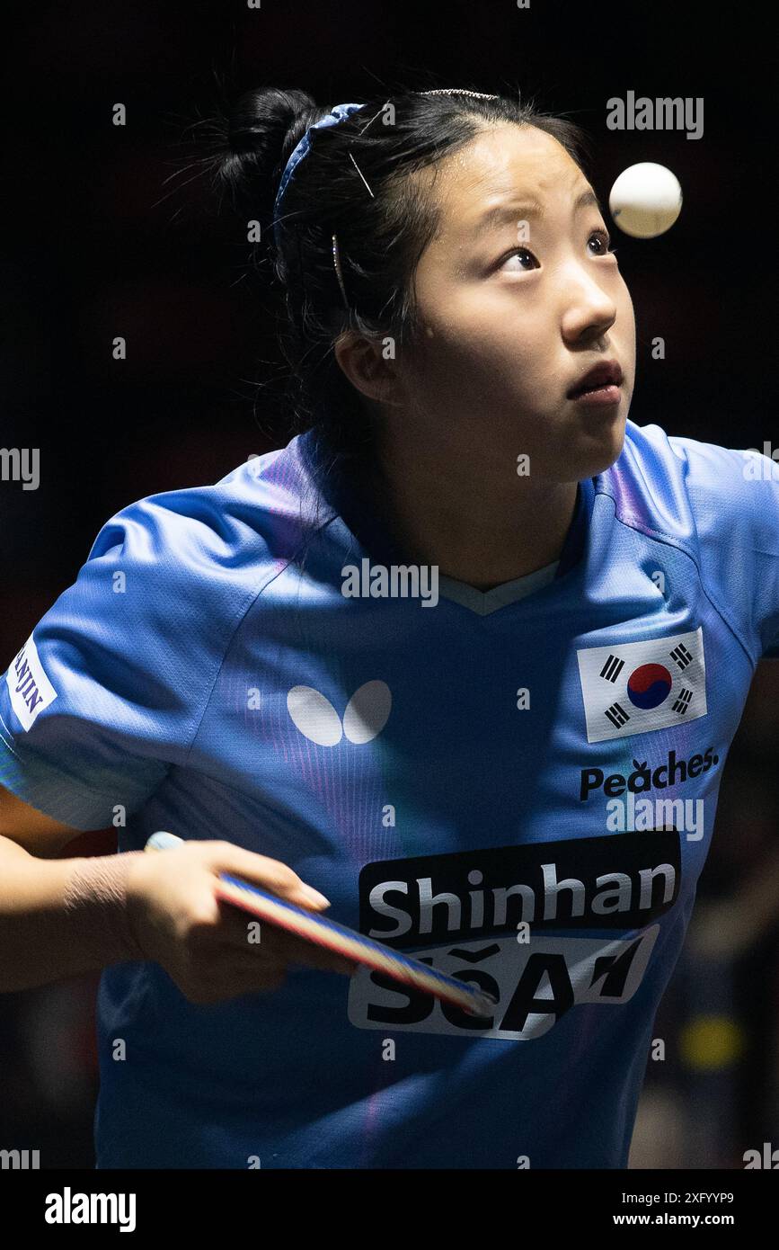 Bangkok, Thailand. 05th July, 2024. Shin Yubin of South Korea plays ...
