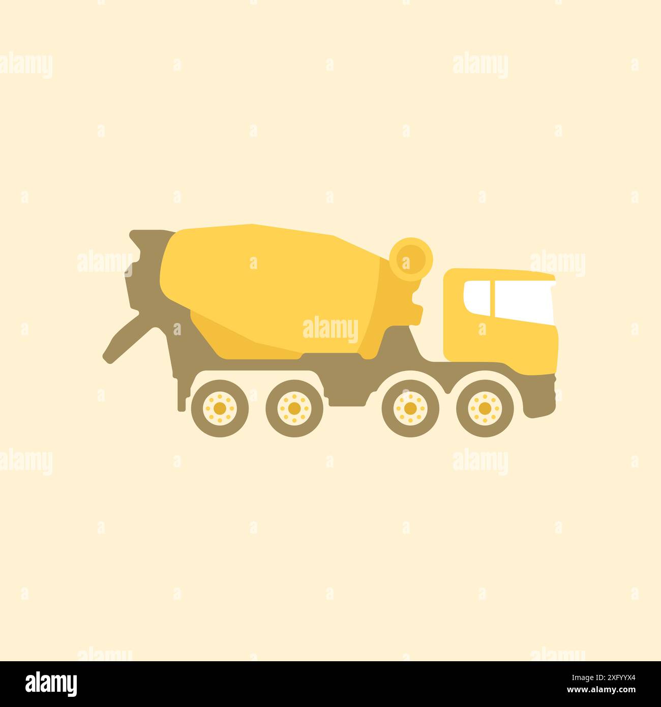 Transport for construction. Transportation of cement vector. Vector ...