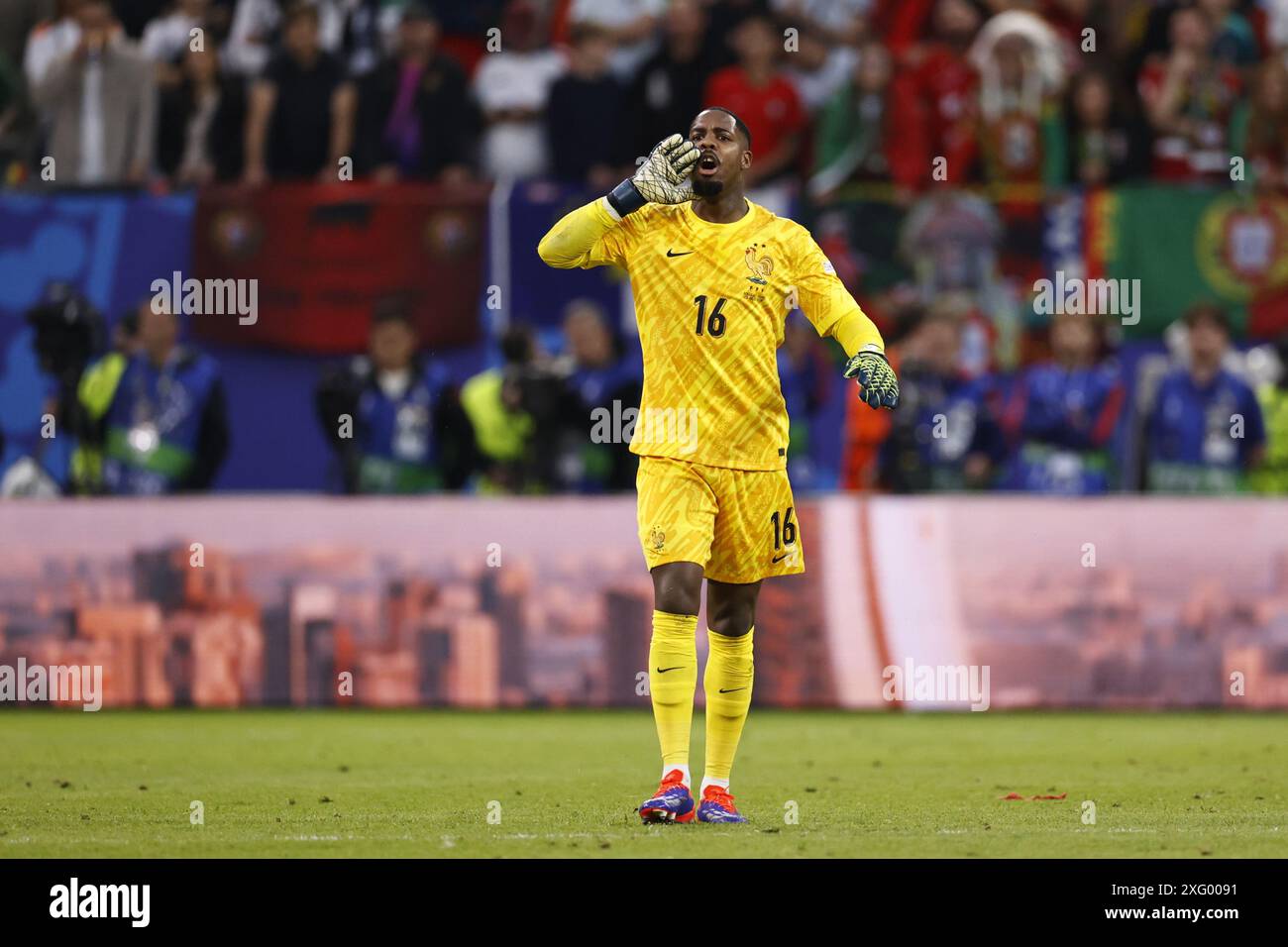 HAMBURG - France goalkeeper Mike Maignan during the UEFA EURO 2024 ...