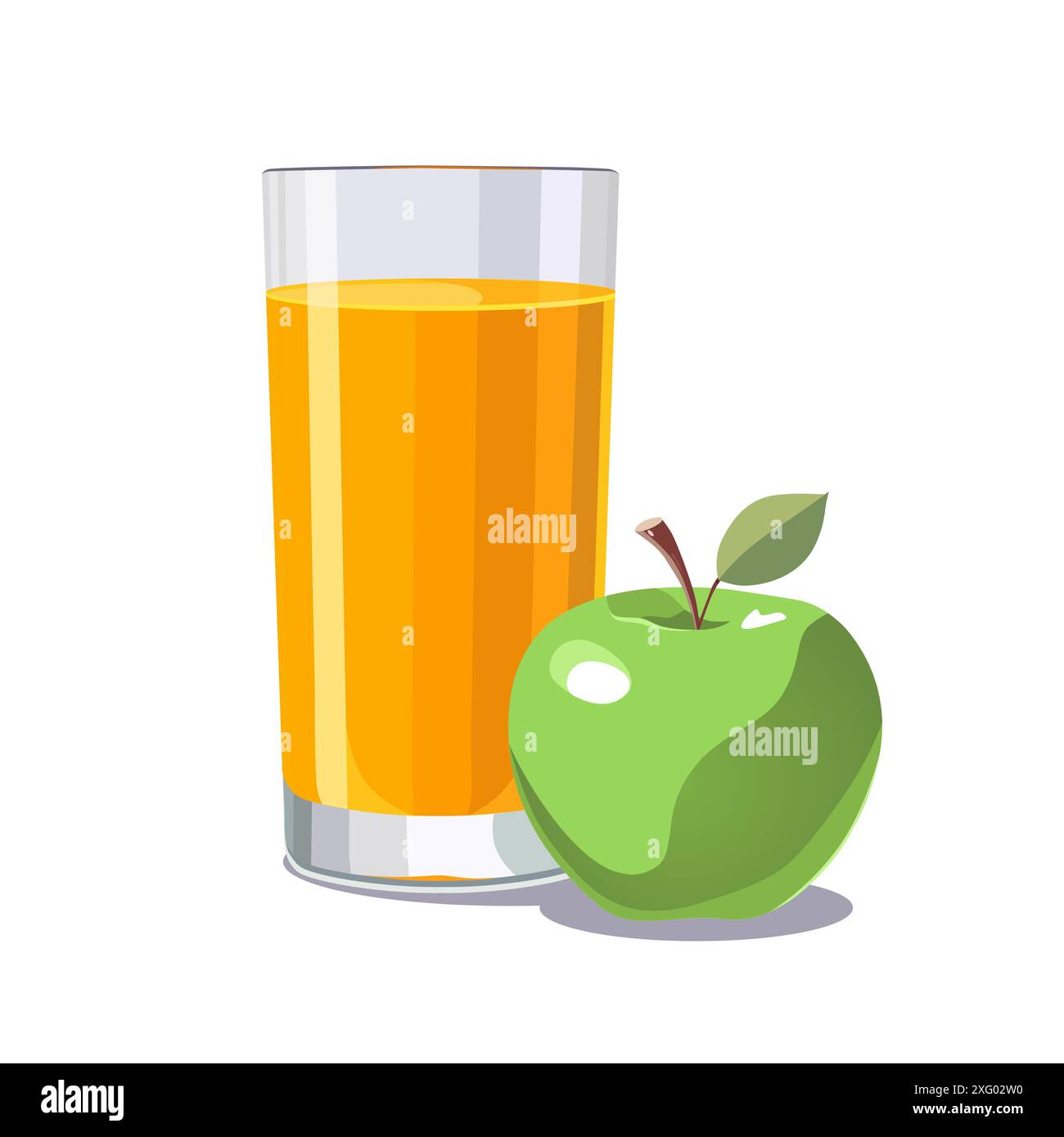 Full glass yellow freshly Stock Vector Images - Alamy