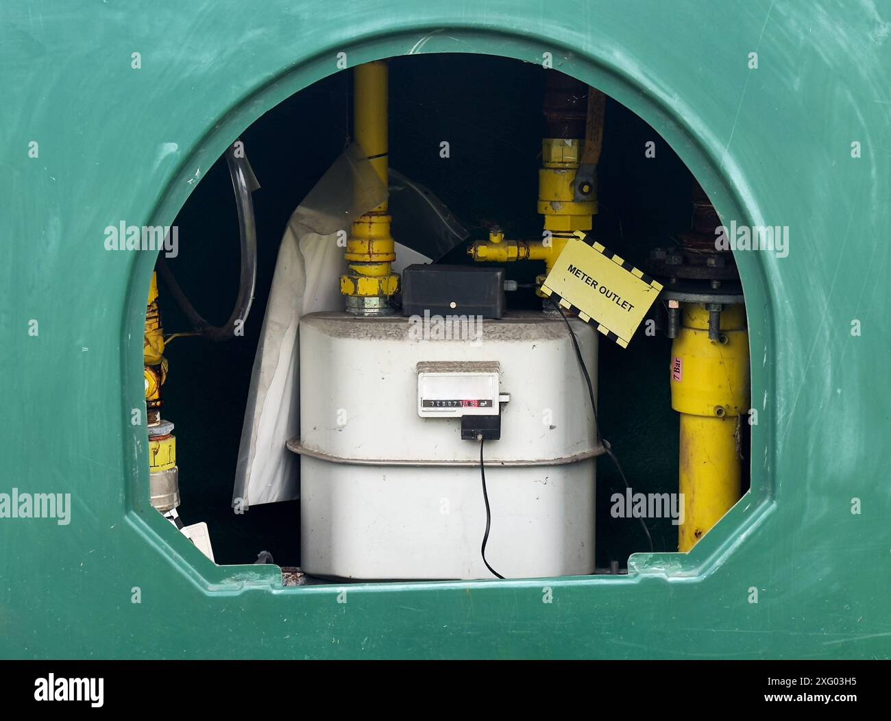 Natural gas meter outside house hi-res stock photography and images - Alamy