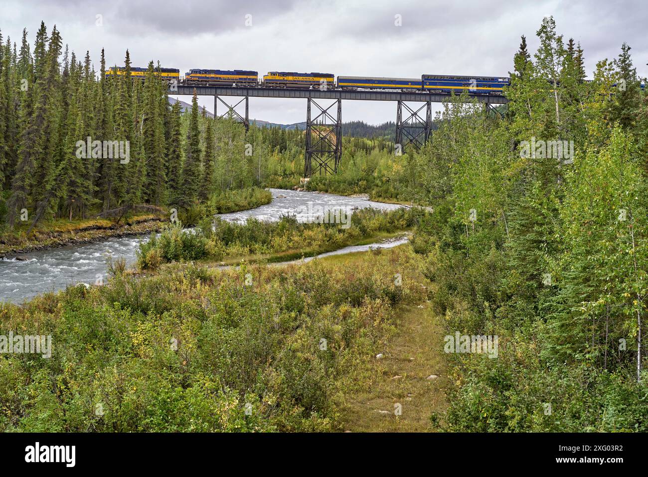 Denali Star Train, Alaska railroad train, Anchorage - Fairbanks, Denali ...