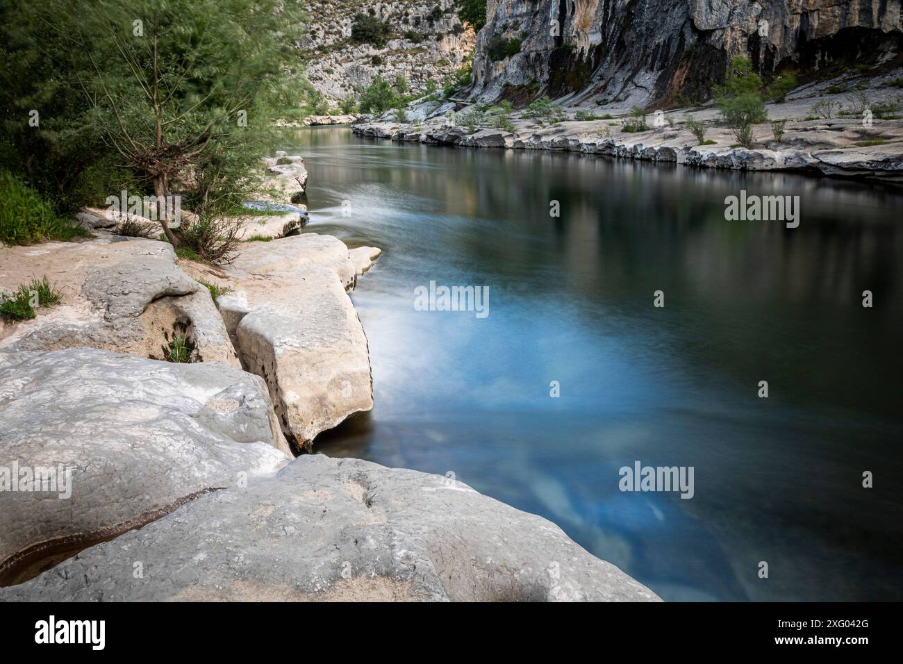 Gorges du Gardon Regional Nature Reserve, France Stock Photo - Alamy