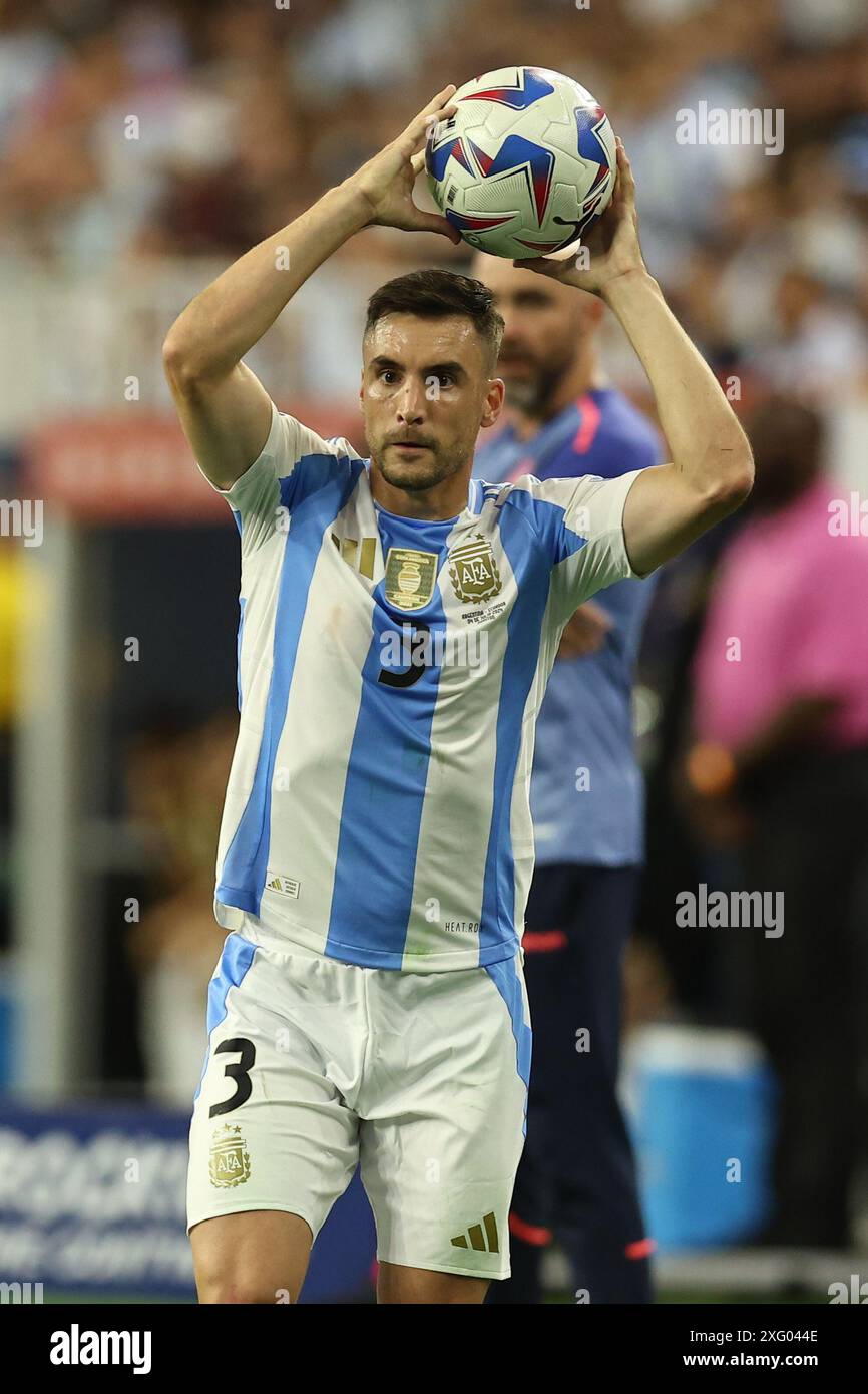 Argentina's defender Nicolas Tagliafico looks on during the Copa ...
