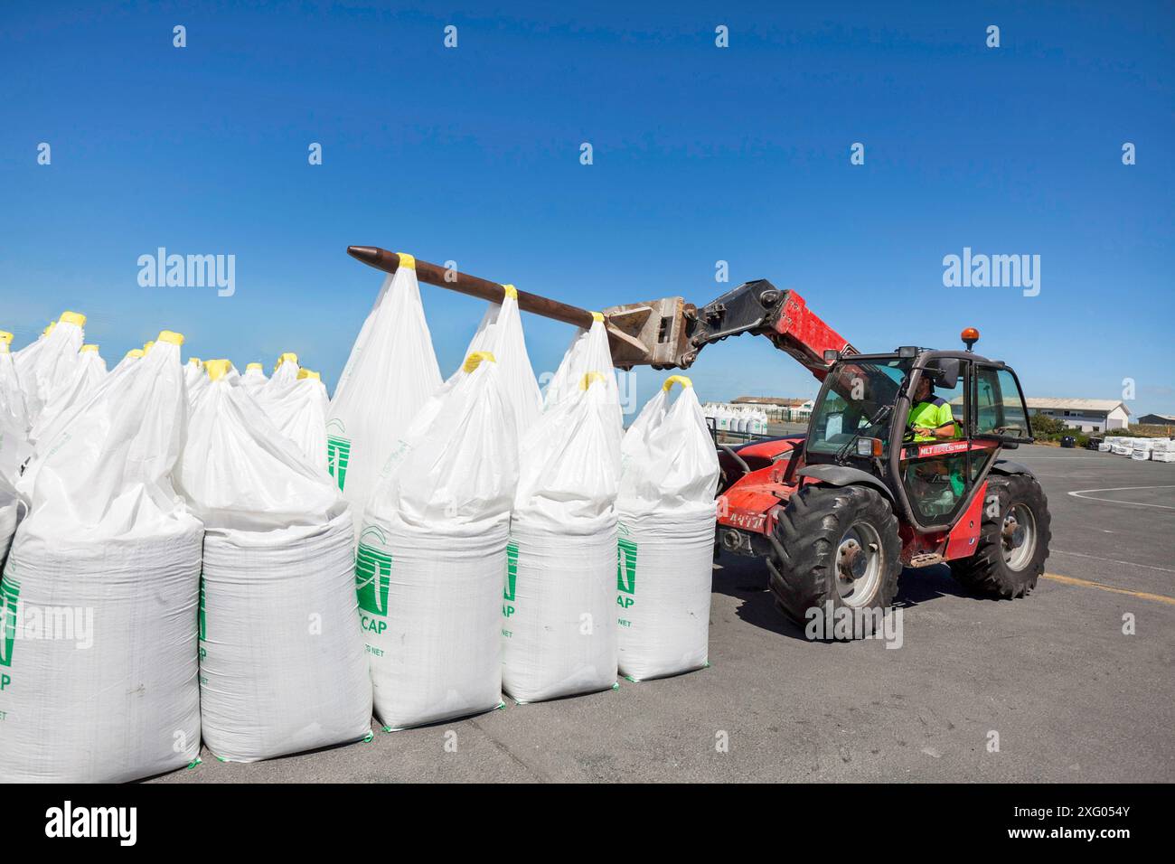 Storage and bagging of solid granular fertilizers, in big bags ...