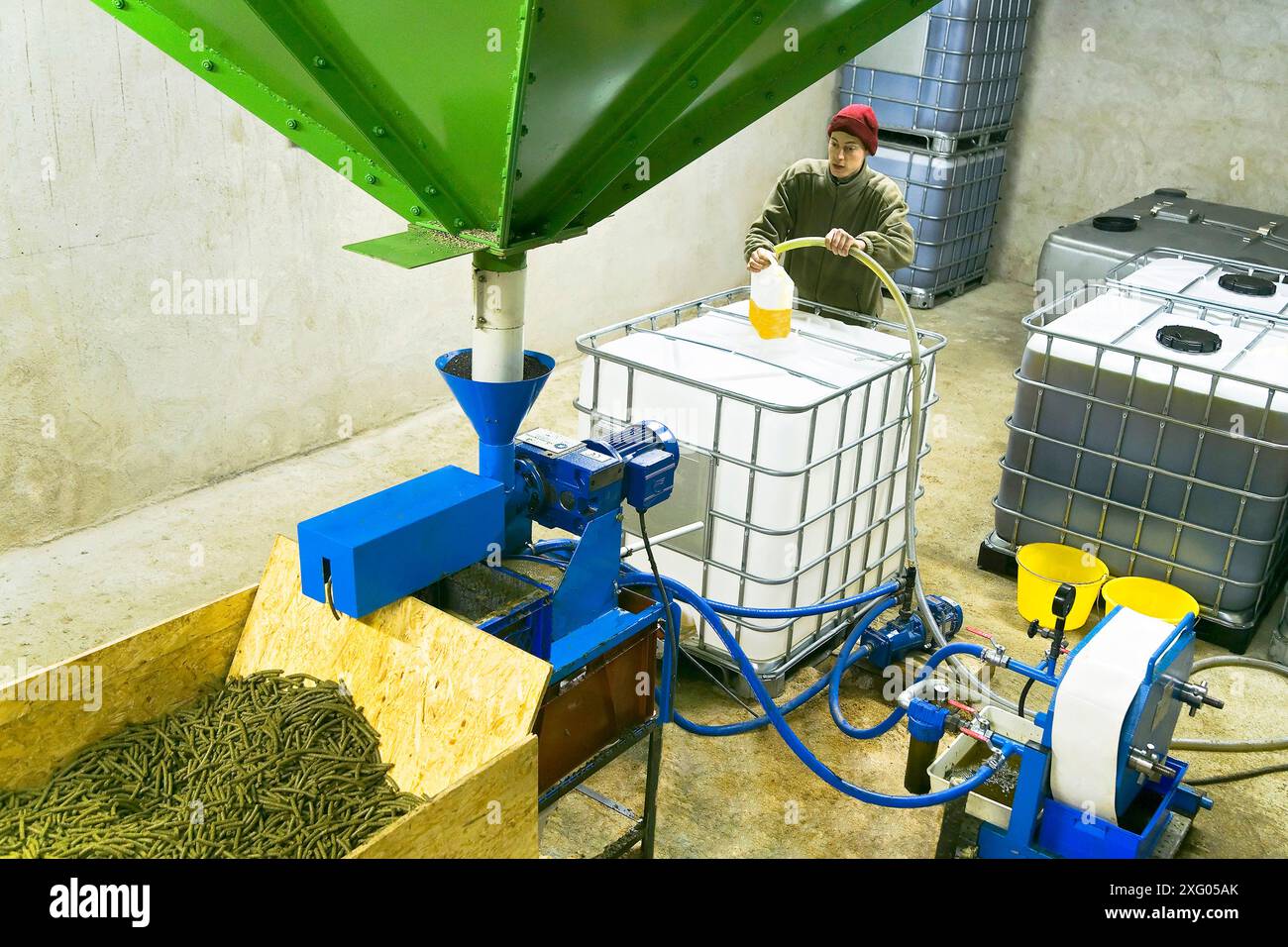 On-farm production of rapeseed oil rich in omega 3. Press with filter ...