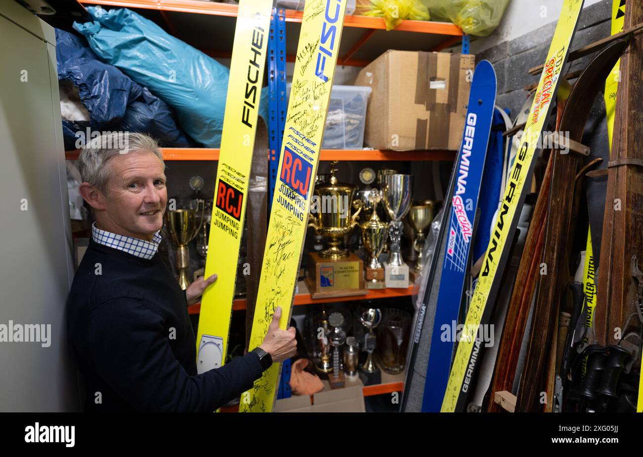 Oberwiesenthal, Germany. 05th July, 2024. Olympic ski jumping champion ...