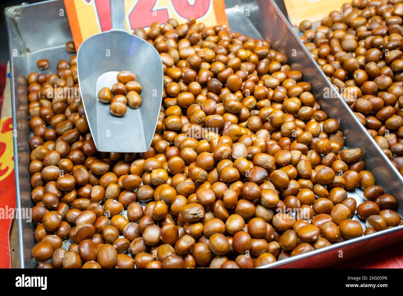 A stock photo of chestnuts typically features a close-up view of these ...