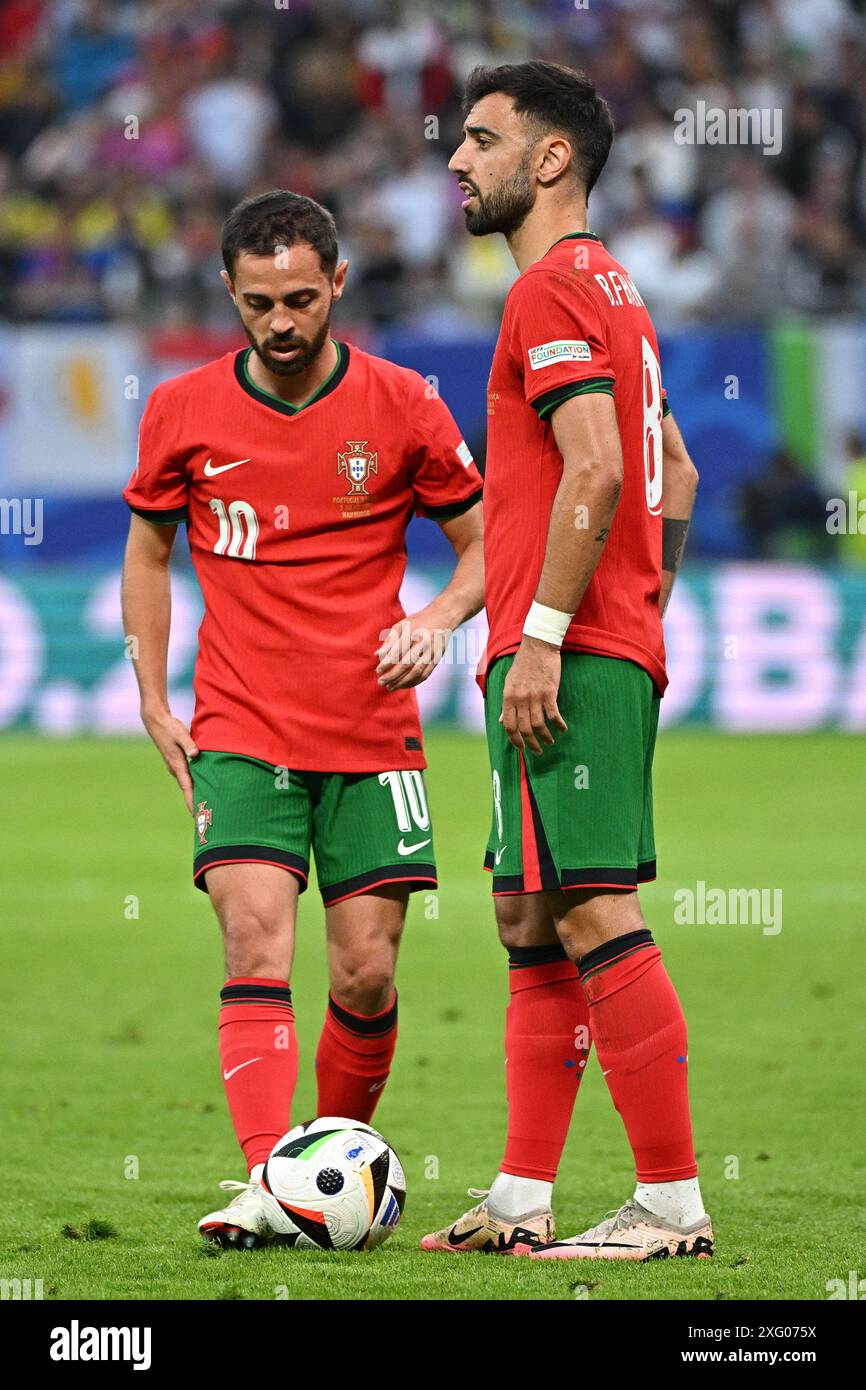 Hamburg, Germany. 5 July, 2024. Bruno Fernandes of Portugal during the ...