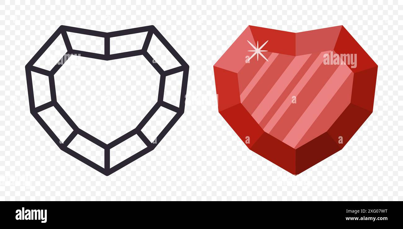 Vector Simple Minimalistic Gemstone Icon. Diamond, Crystal, Rhinestones ...