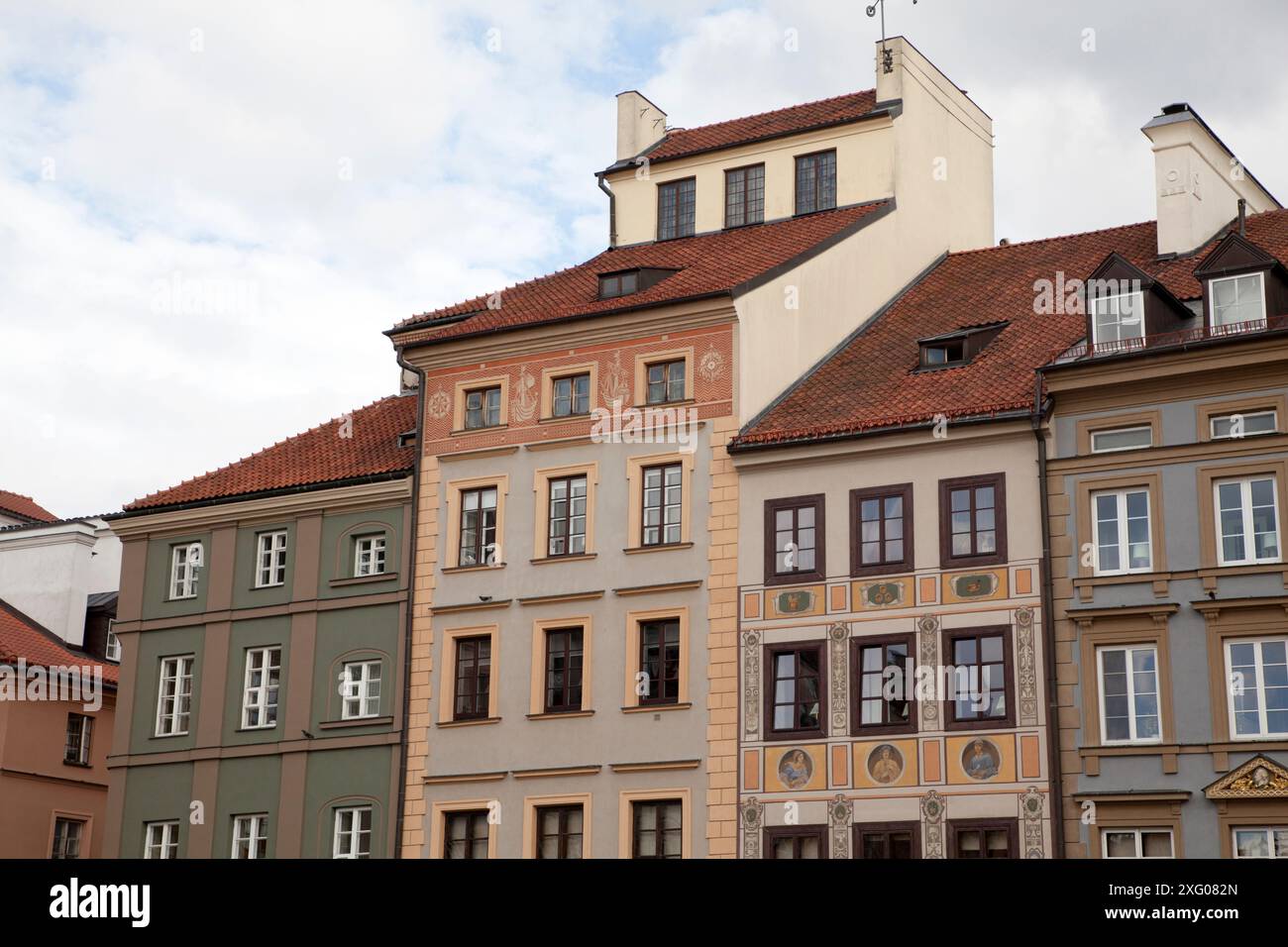 Warsaw's Old Town Market Place - Rynek Starego Miasta Stock Photo - Alamy
