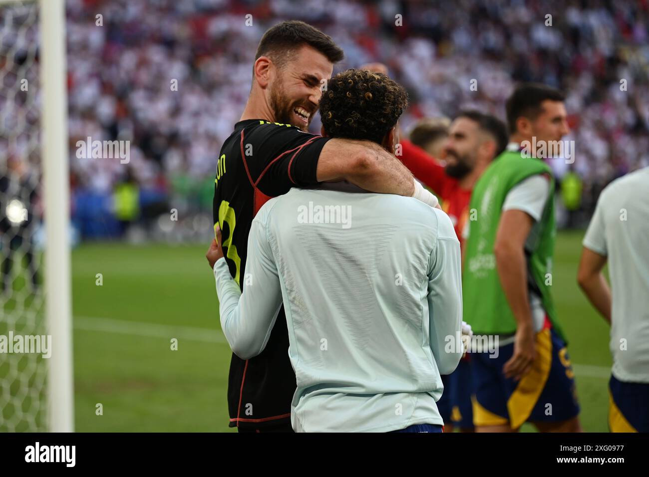 Unai Simon (Spain)Lamine Yamal (Spain) during the UEFA Euro Germany ...