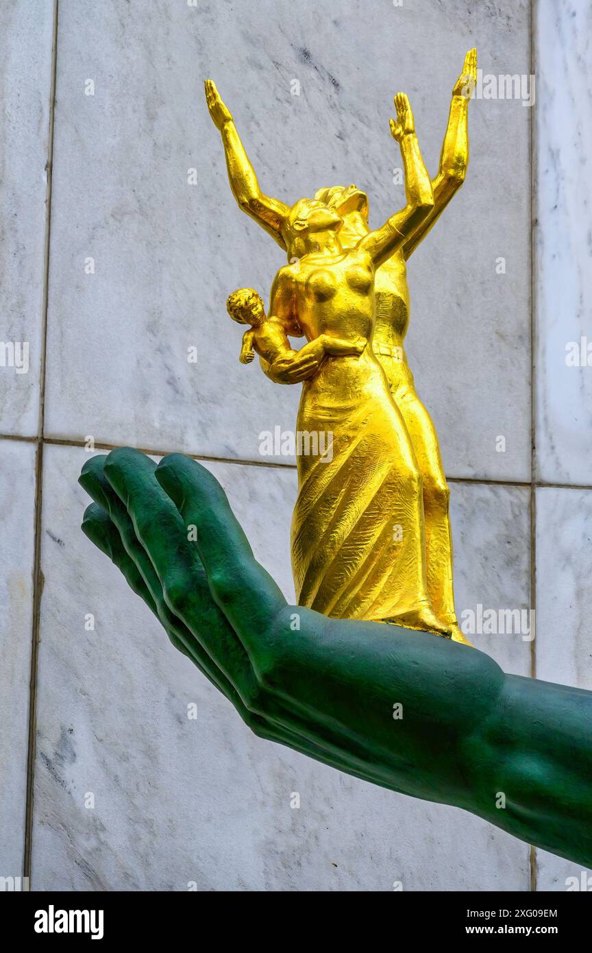 The Spirit of Detroit Monument Sculpture Art Statue, Detroit, Michigan ...