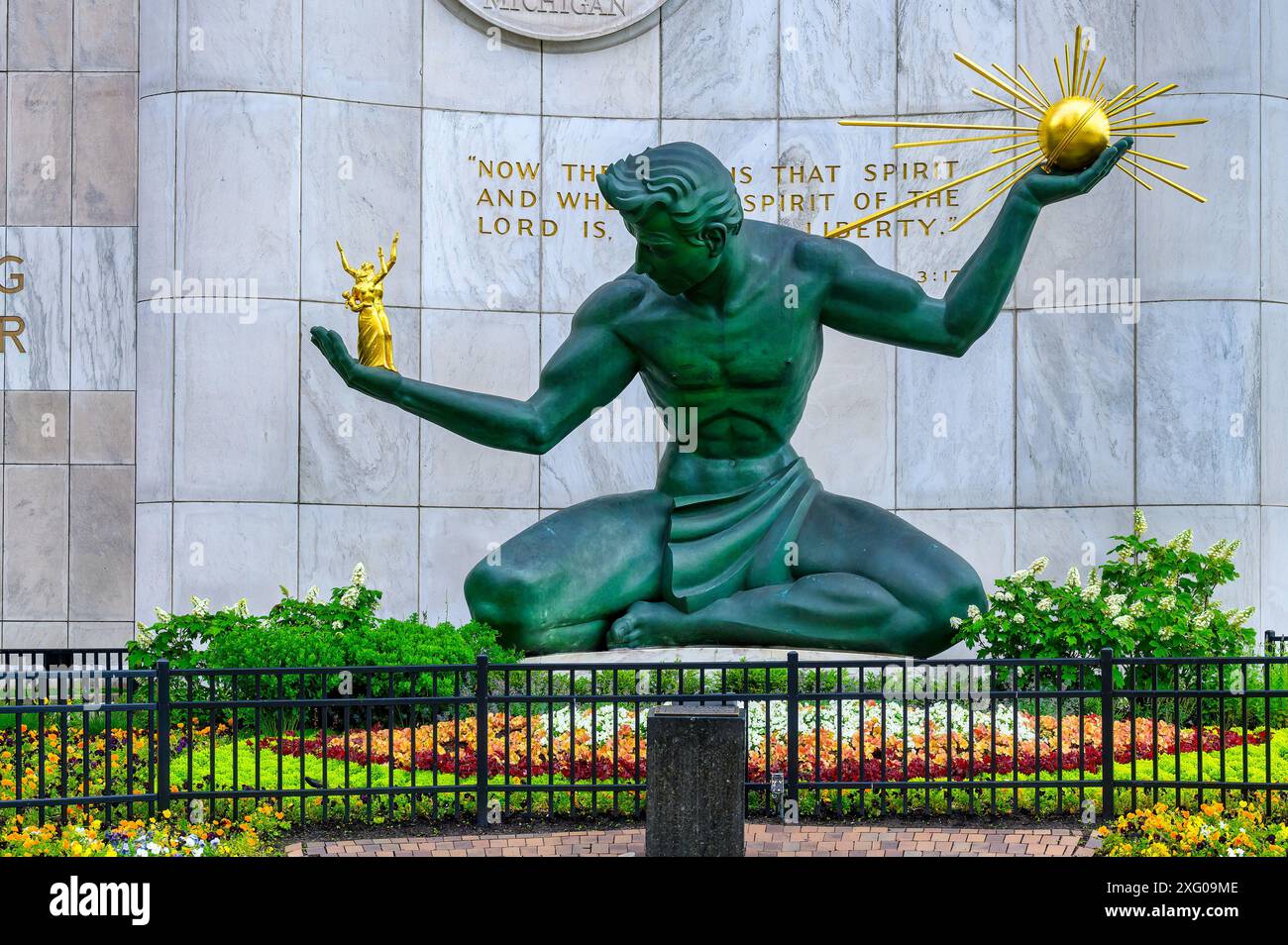 The Spirit of Detroit Monument Sculpture Art Statue, Detroit, Michigan ...