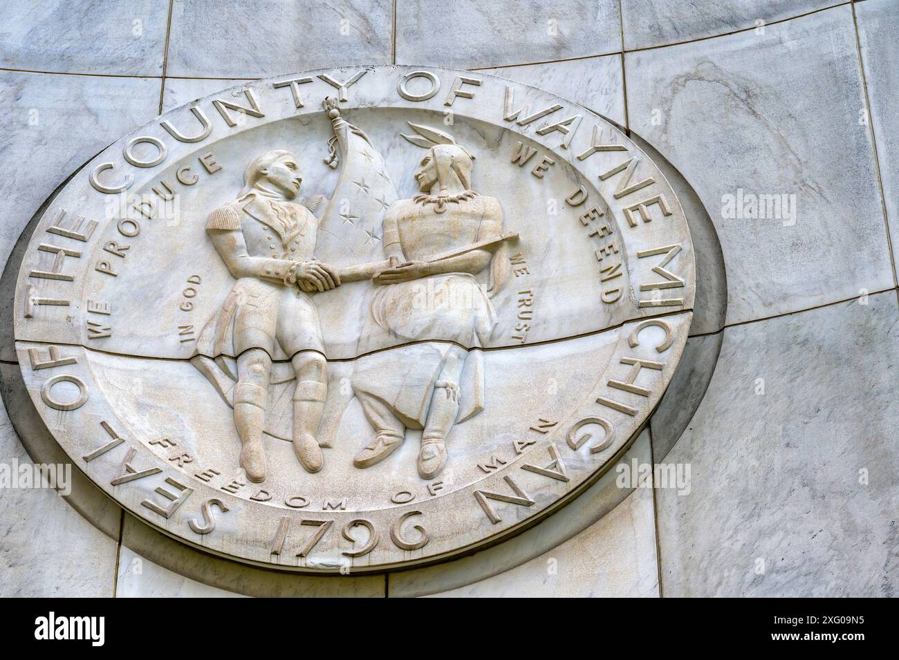 The Spirit of Detroit Monument Sculpture Art Statue, Detroit, Michigan ...