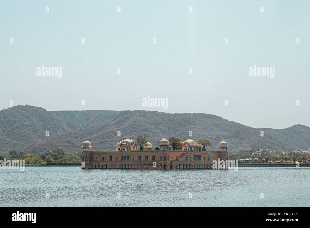 The Jal Mahal, a palace in the middle of the Man Sagar Lake in Jaipur ...