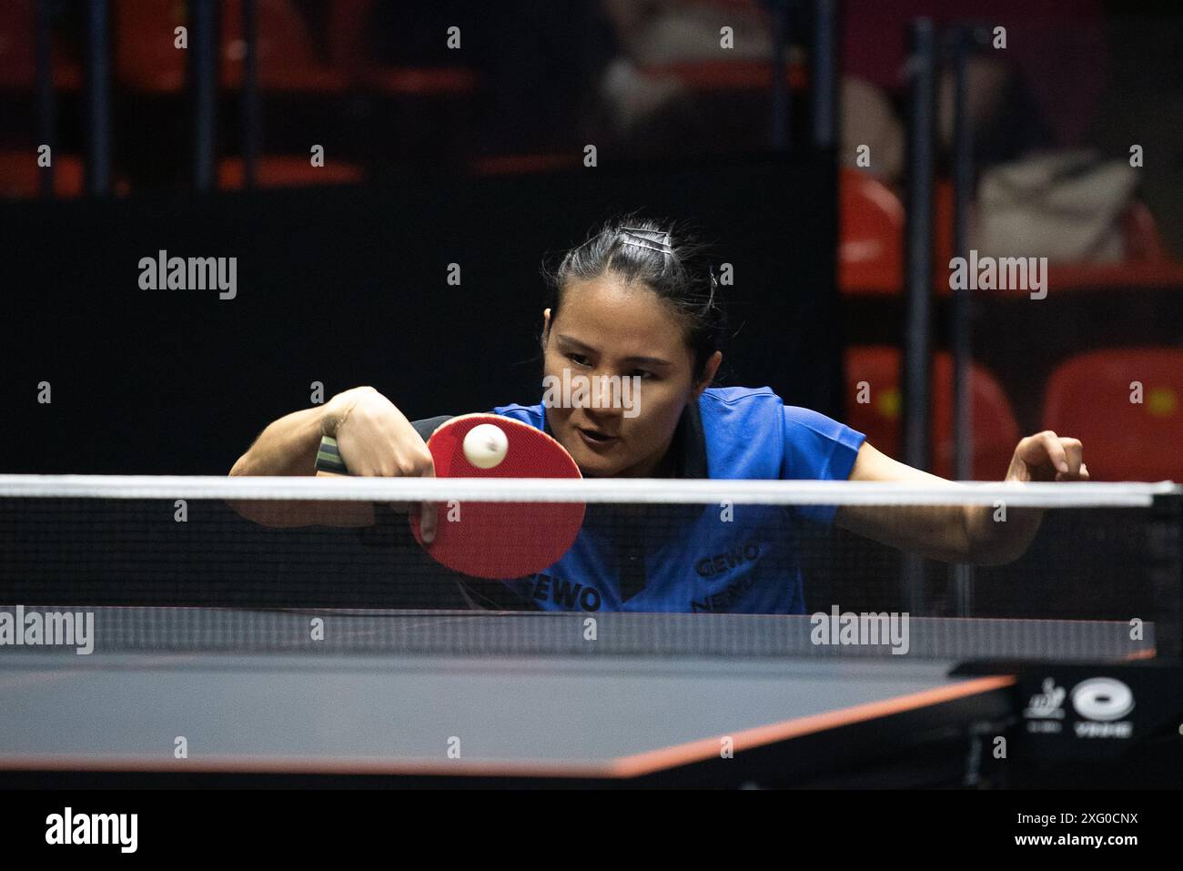 Bangkok, Thailand. 05th July, 2024. Yang Xiaoxin of Monaco plays against Wang Yi-Ju of Chinese ...