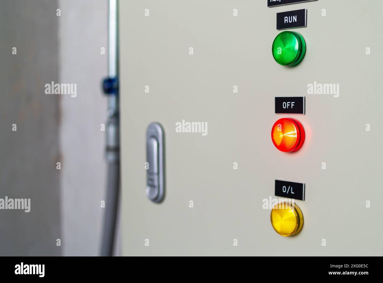 Control panel of power plant with electrical control panel. Industrial ...